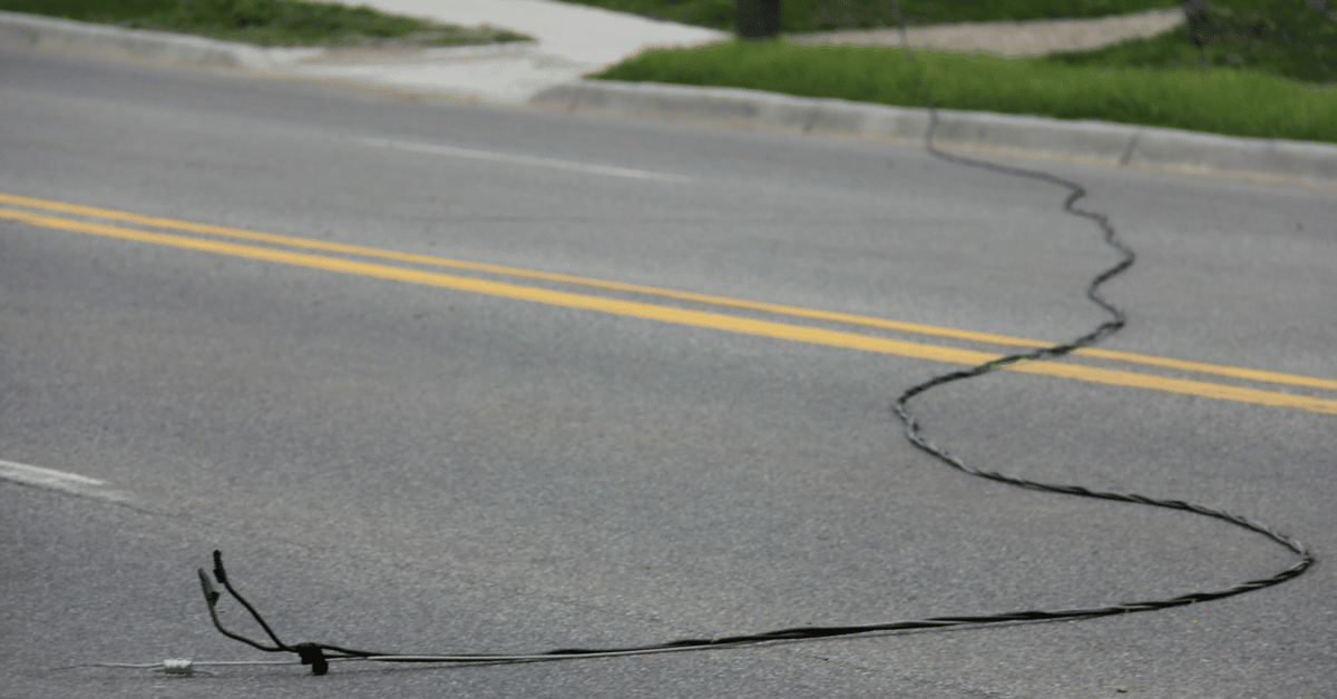 What does a downed power line really look like?